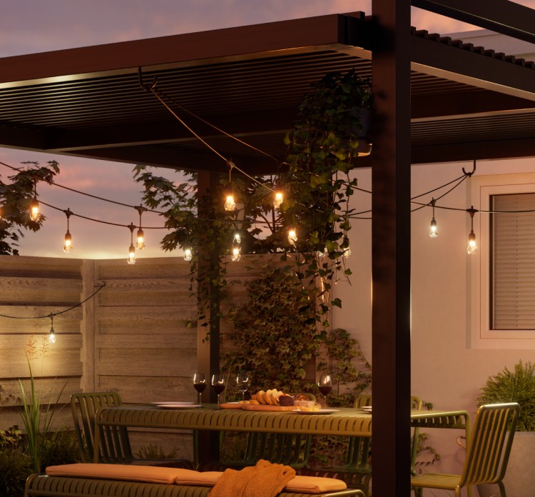 Nanoleaf Outdoor String Lights RGBWIC Smart LED Bulbs