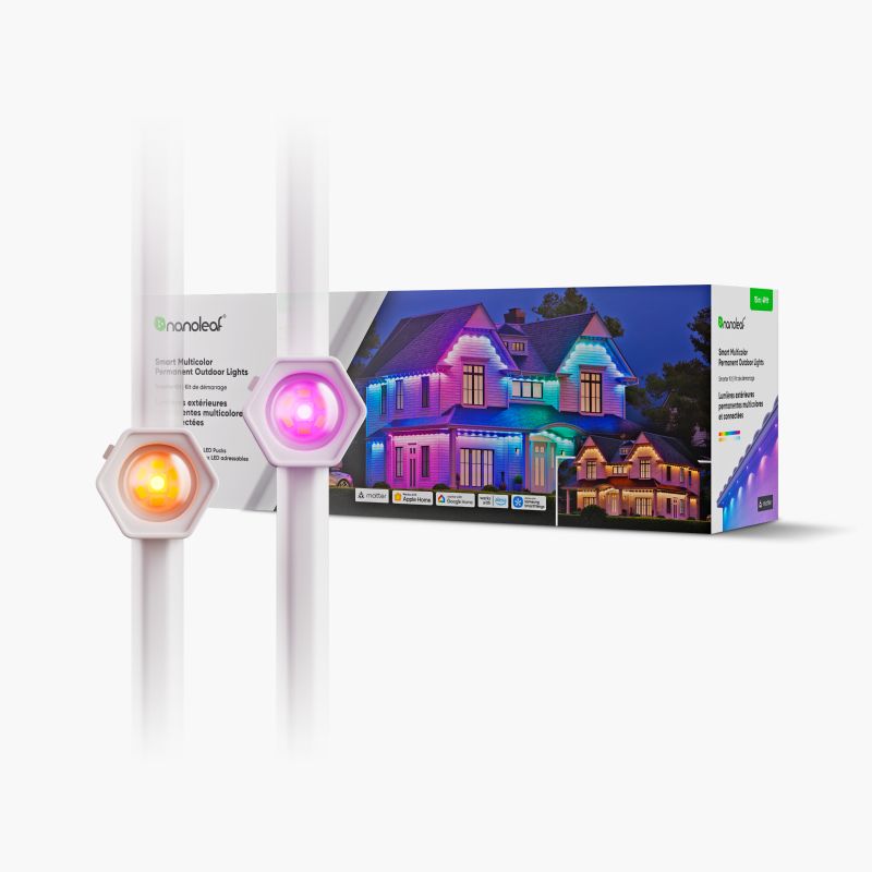 Nanoleaf Matter Smart Multicolor Permanent Outdoor Lights | RGBWIC ...