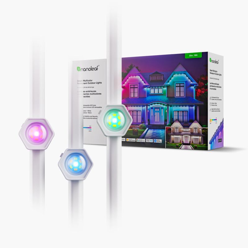 Nanoleaf Matter Smart Multicolor Permanent Outdoor Lights | RGBWIC ...